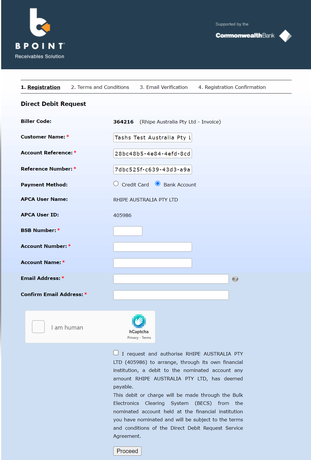 Direct Debit - Setup / Update External Facing – LSP Operations - APAC ...