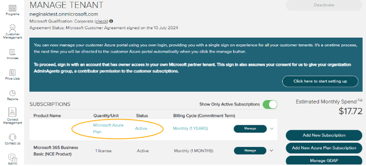 Azure Plan Transfer Process – LSP Operations - APAC - Knowledge Base