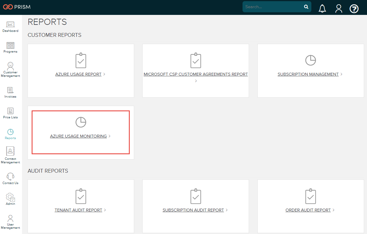 How to access Azure usage reporting in PRISM? – LSP Operations - APAC ...